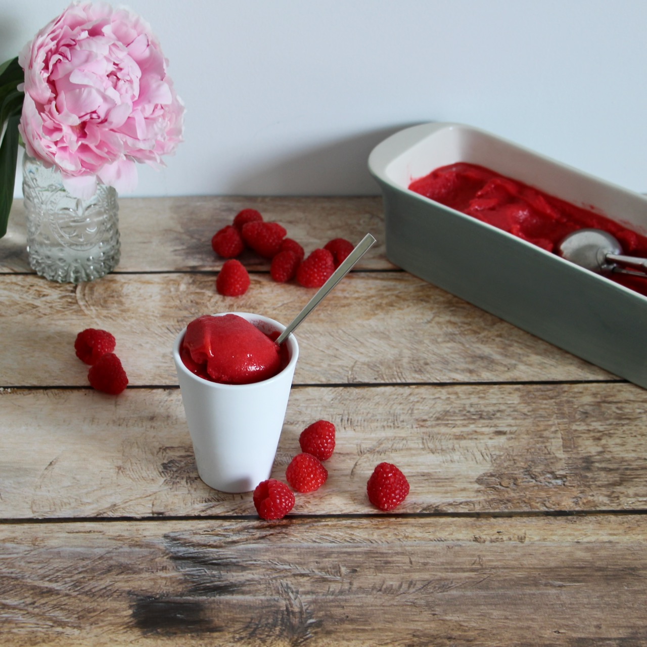 Sorbet Framboise - Casserole et Chocolat