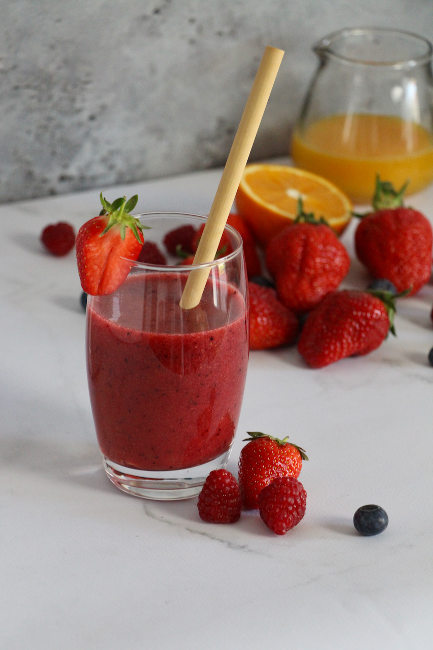 Smoothie aux Fruits rouges - Casserole et Chocolat