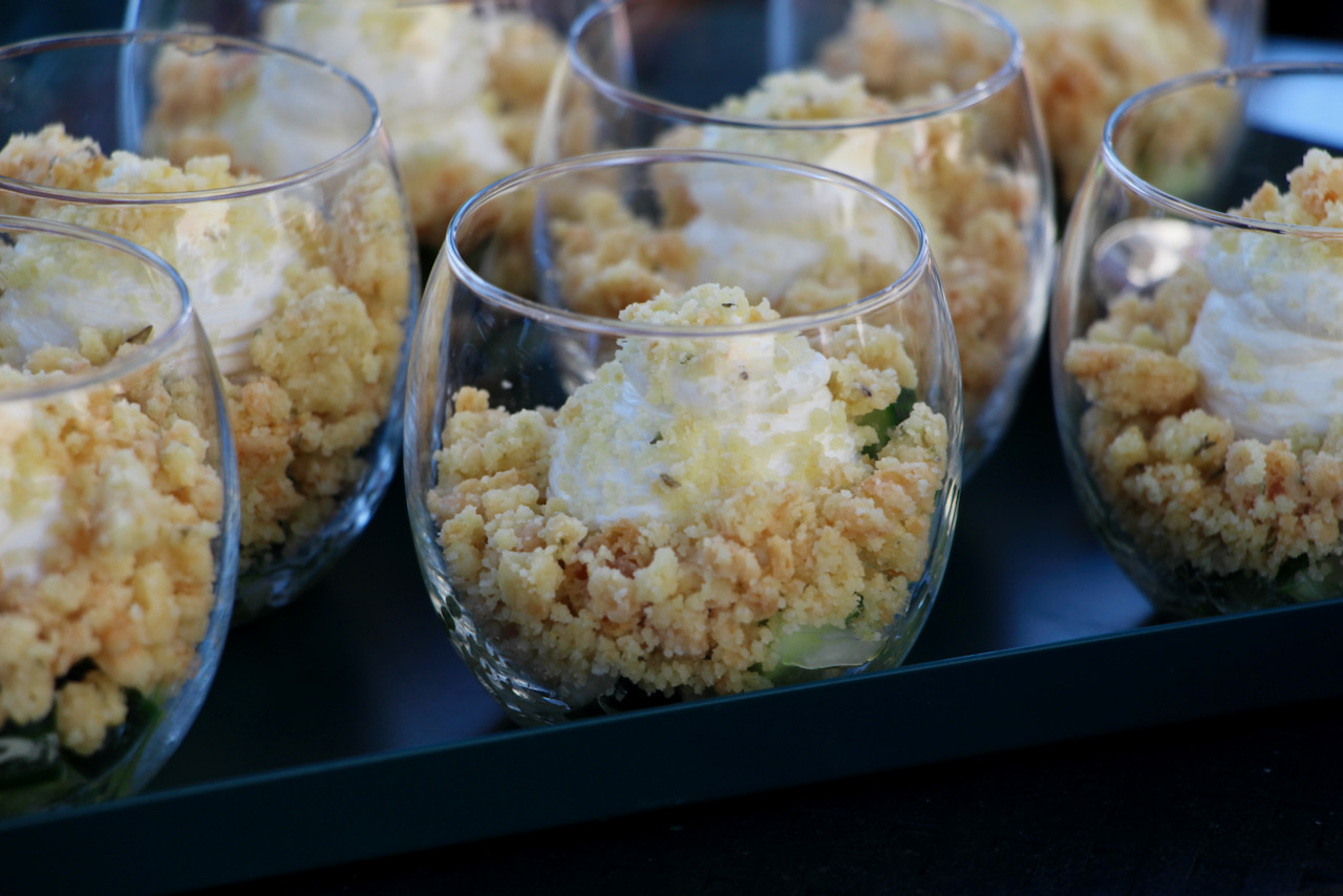 Verrines de Concombre et Crumble - Casserole et Chocolat
