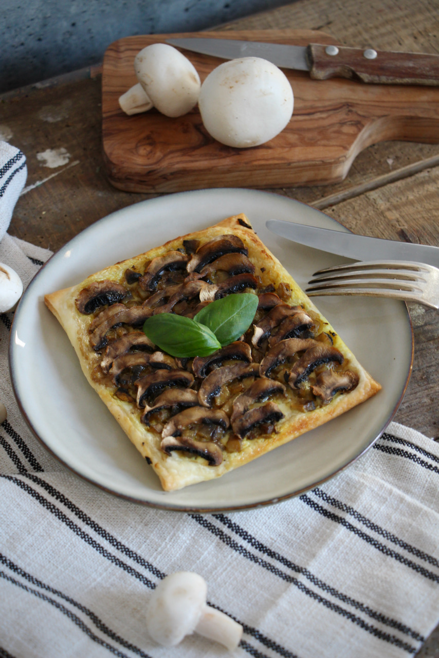 Tarte fine aux Champignons : Casserole et Chocolat