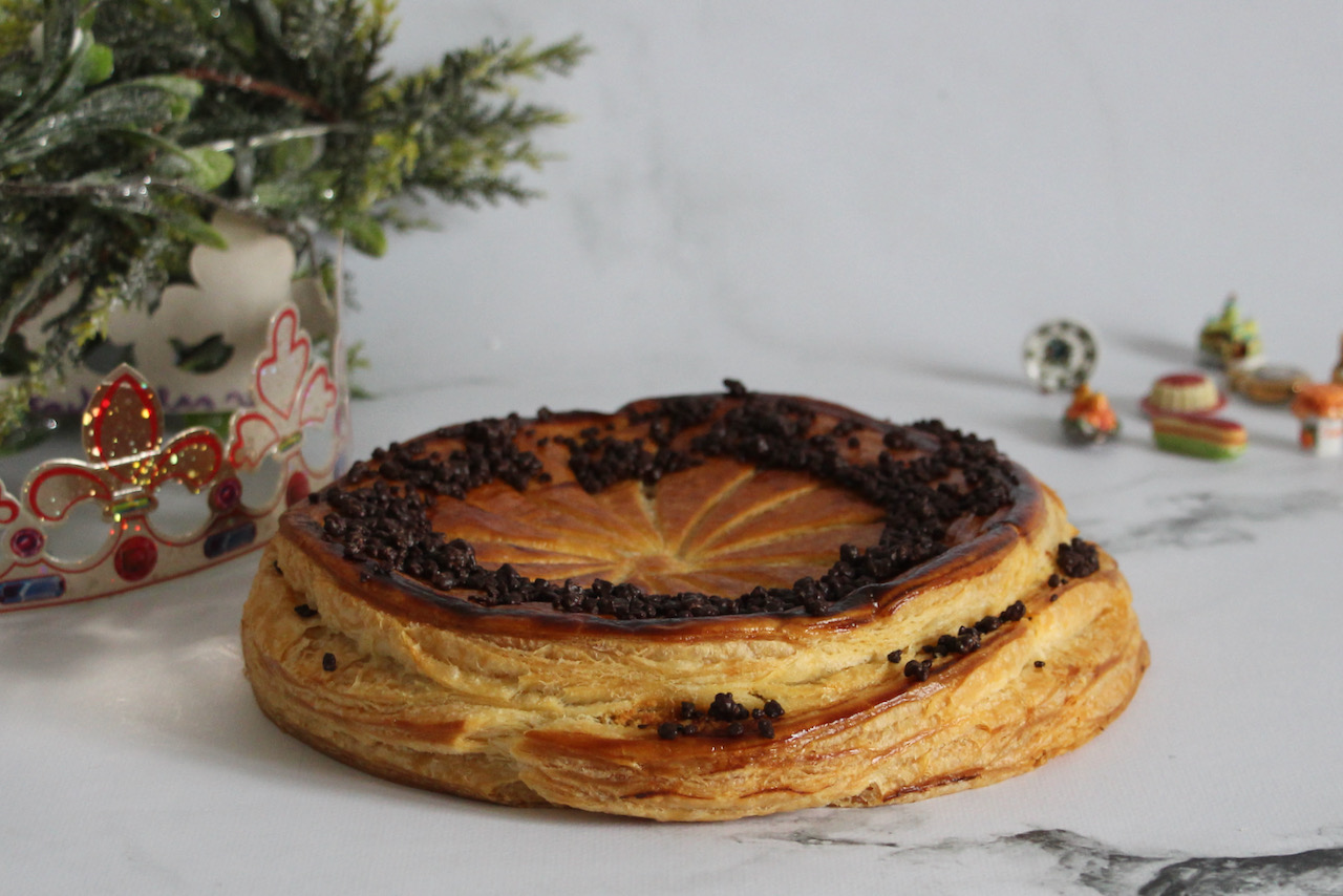 Galette des Rois, Frangipane Praliné Amande, Poires confites ...