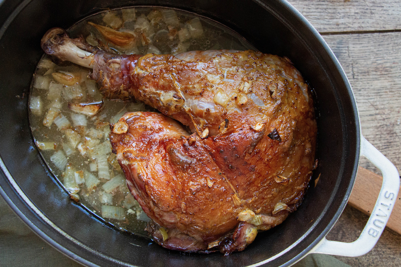 Cuisse de Dinde à la Moutarde et au Miel - Casserole et Chocolat