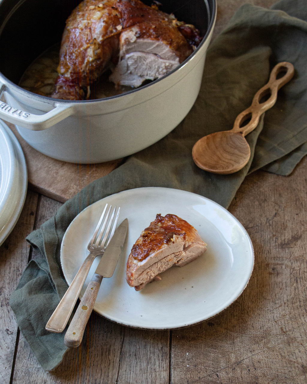 Cuisse de Dinde à la Moutarde et au Miel - Casserole et Chocolat