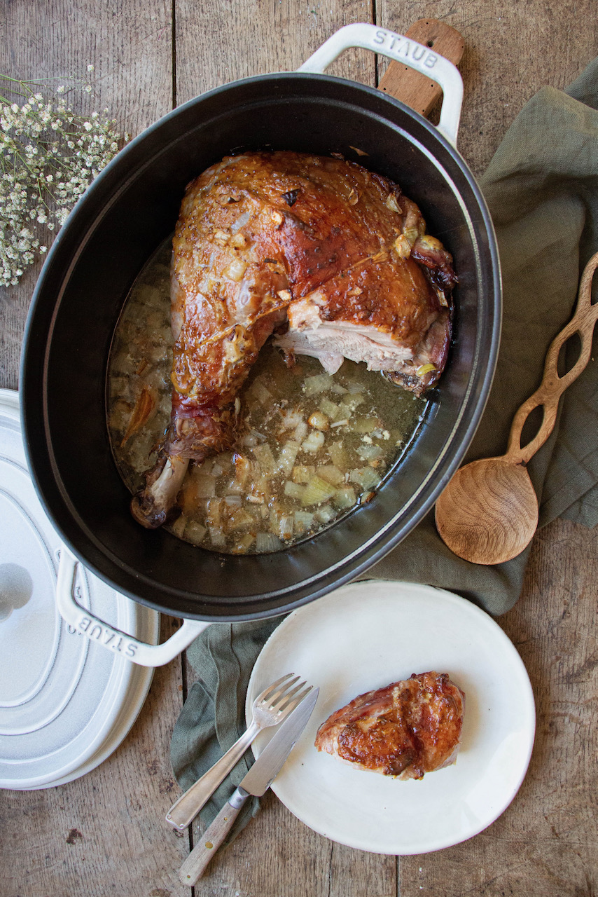 Cuisse de Dinde à la Moutarde et au Miel - Casserole et Chocolat