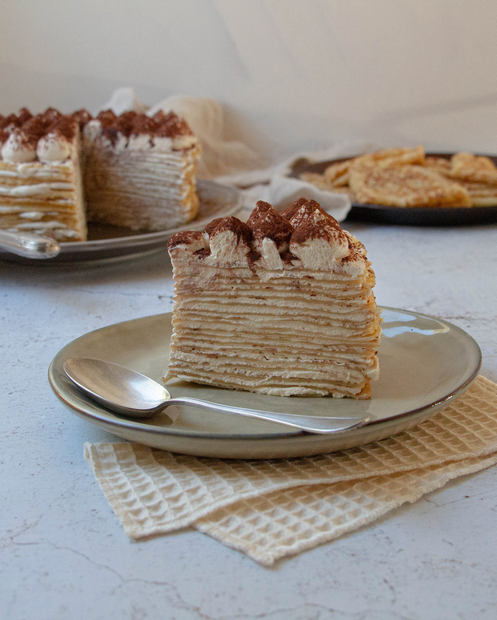 Gâteau Crêpes Tiramisu - Casserole et Chocolat