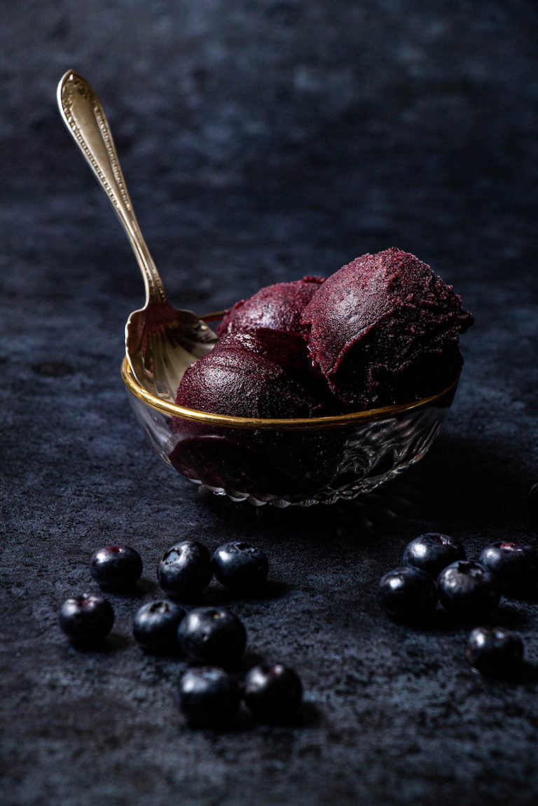 Sorbet aux Myrtilles - Casserole et Chocolat