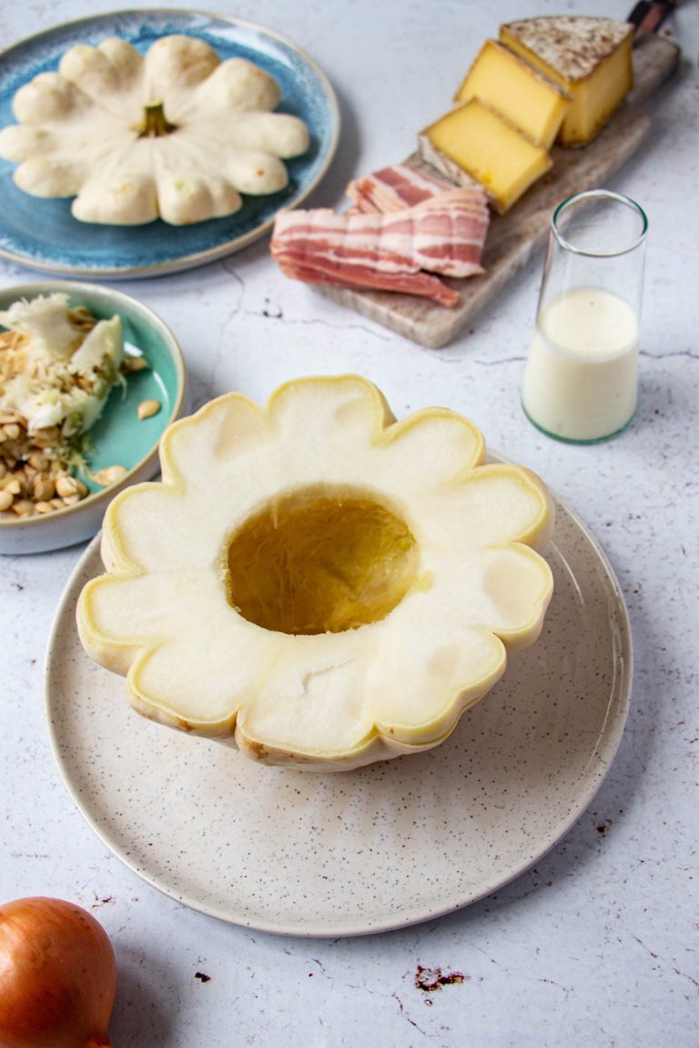 Pâtisson farci au Lard et à la Tomme de Savoie - Casserole et Chocolat