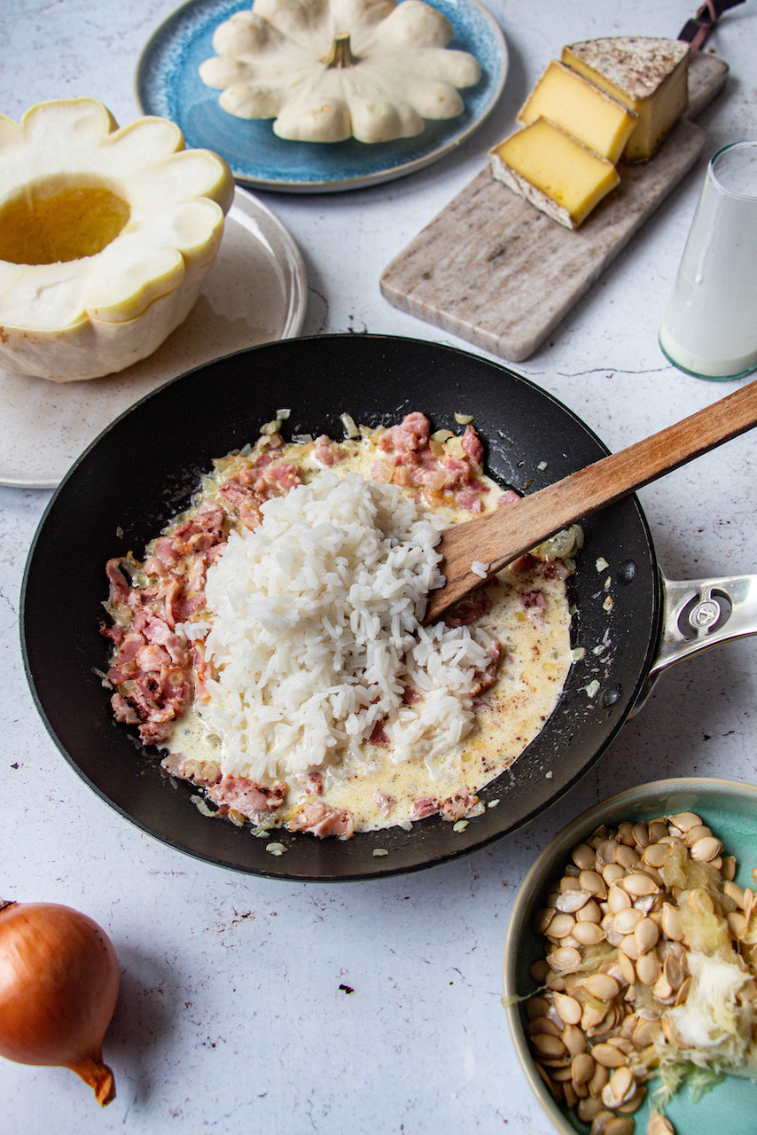 Pâtisson farci au Lard et à la Tomme de Savoie - Casserole et Chocolat