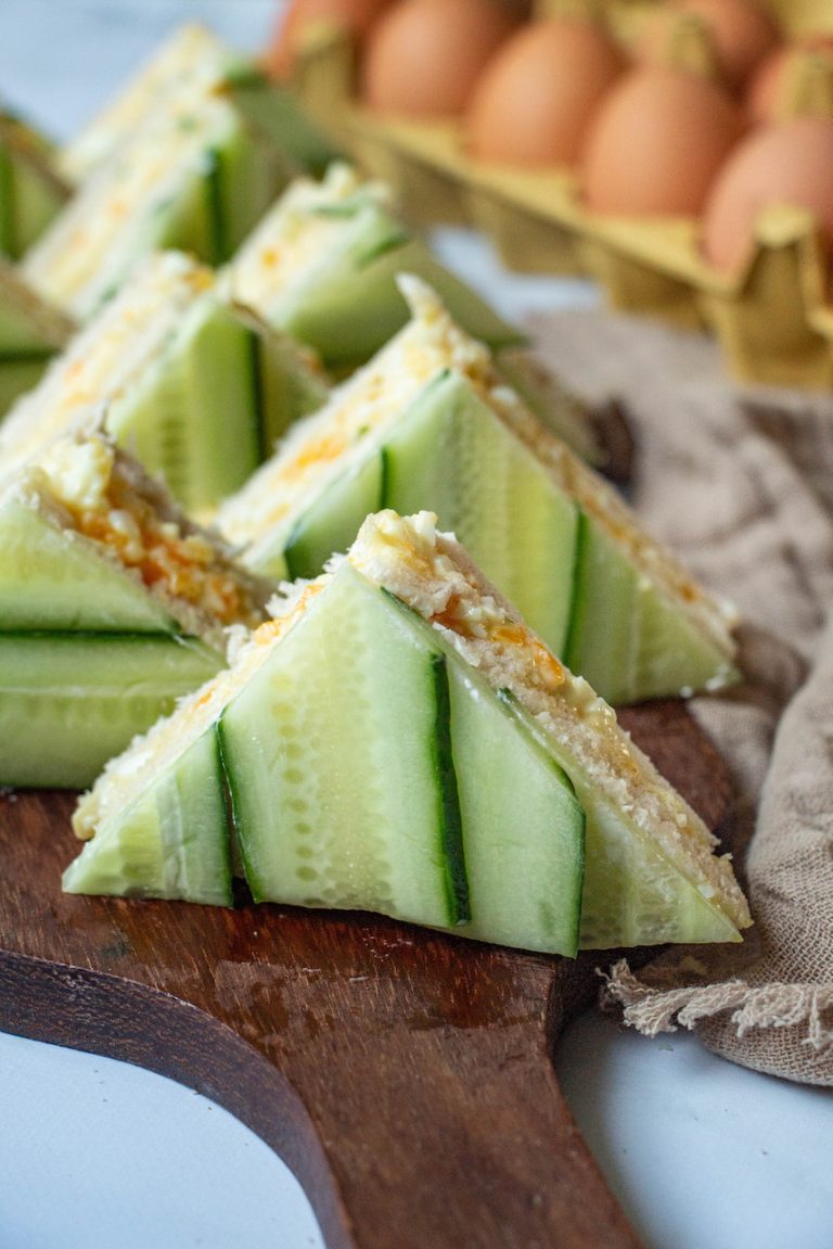 Sandwichs Triangle Oeuf Mimosa et Concombre - Casserole et Chocolat