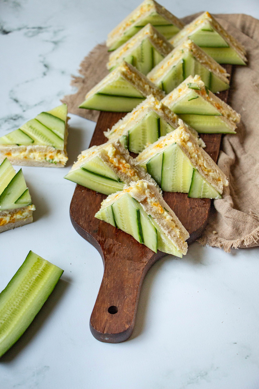 Sandwichs Triangle Oeuf Mimosa et Concombre - Casserole et Chocolat