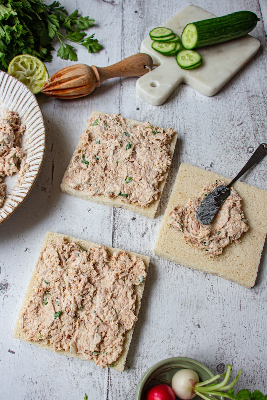 Sandwichs Triangle au Thon, Concombre et Radis : Casserole et Chocolat