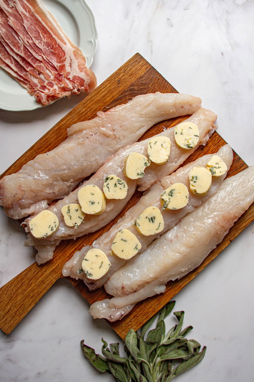 Rôti de Queue de Lotte au Lard - Casserole et Chocolat