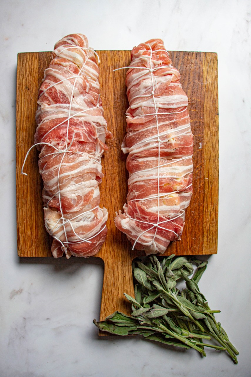 Rôti de Queue de Lotte au Lard - Casserole et Chocolat