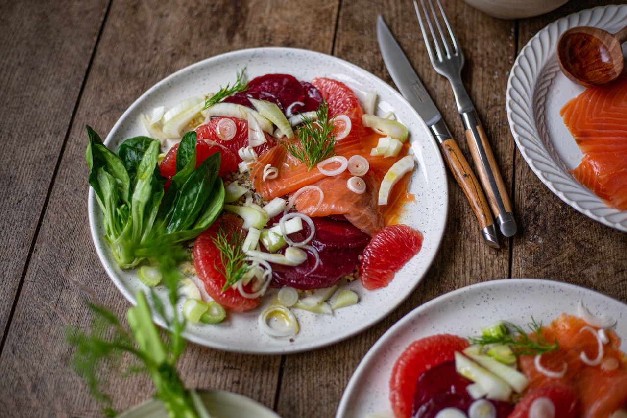 Salade hivernale à la Betterave et au Pamplemousse : Casserole et Chocolat
