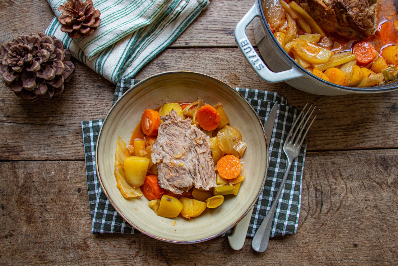 Rôti de Porc aux Légumes d'Hiver - Casserole et Chocolat